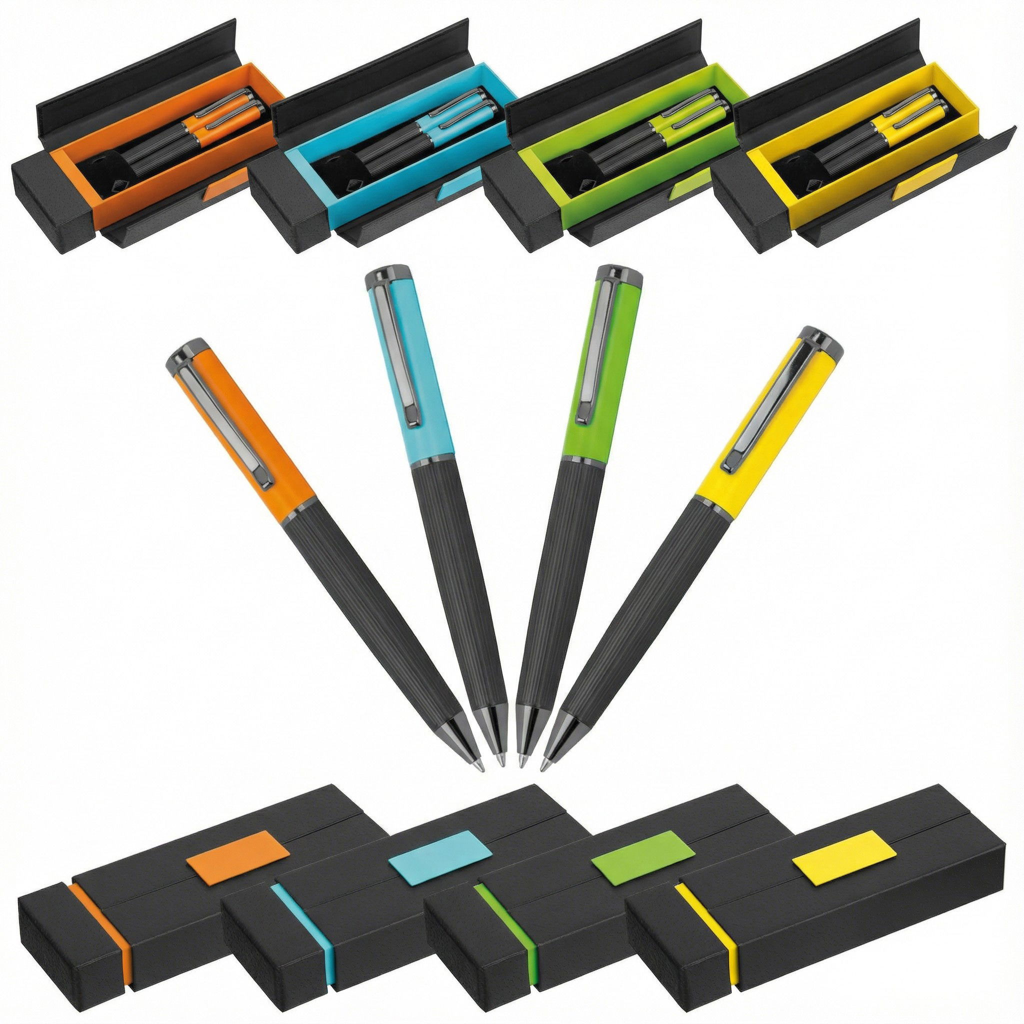 Metal writing set REGINALD | light blue | 1539824