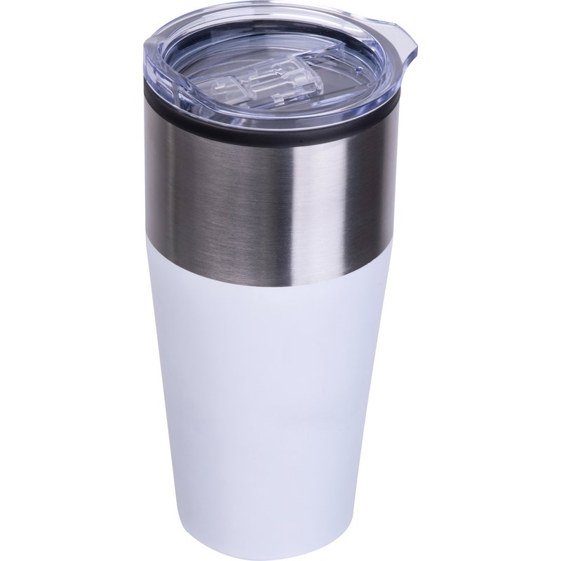 Double walled drinking cup, 600 ml JORDAN | white | 8536906