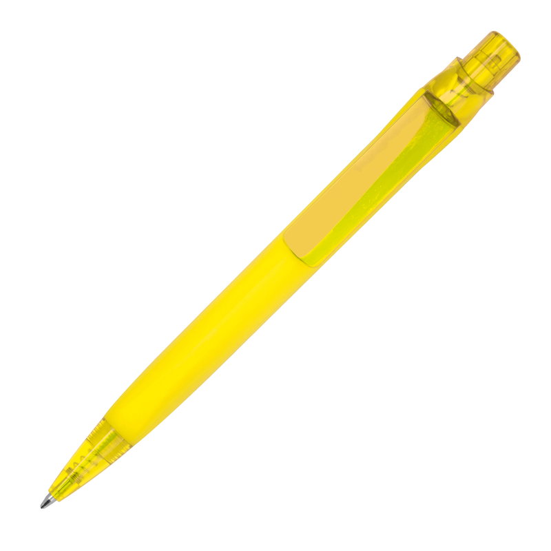 Stylo à bille caoutchouté ORLANDO | jaune | 1561508