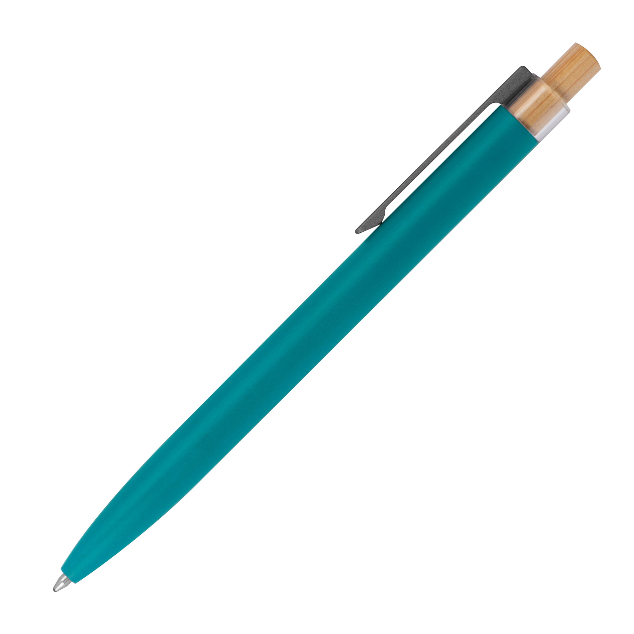 Ball pen made from recycled aluminium | Turquoise | 1384514